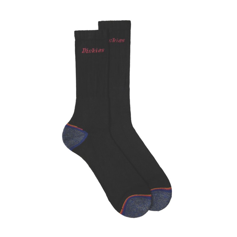 Dickies Strong Work Socks Multicoloured 6-8.5 3 Pairs - Screwfix