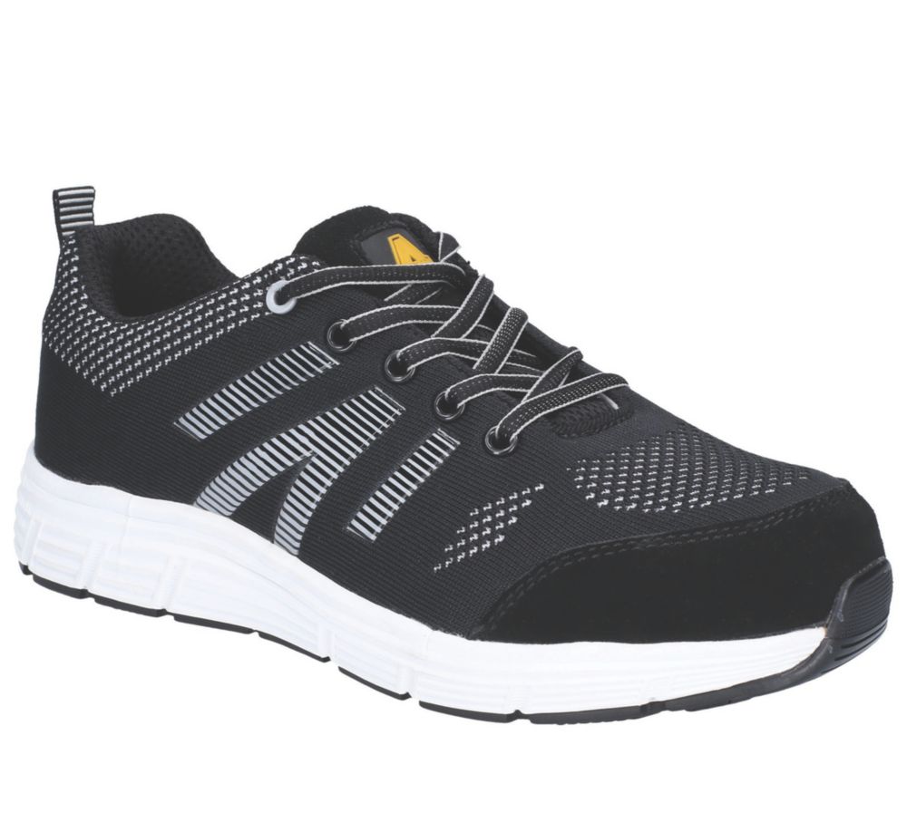 Amblers AS714 Bolt Size 6 Black Steel Toe Cap Safety Trainers - Screwfix