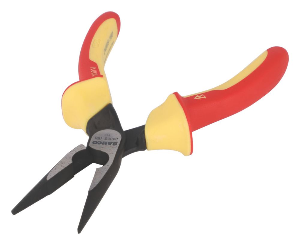 Bahco VDE Long Nose Pliers 6" (160mm) - Screwfix