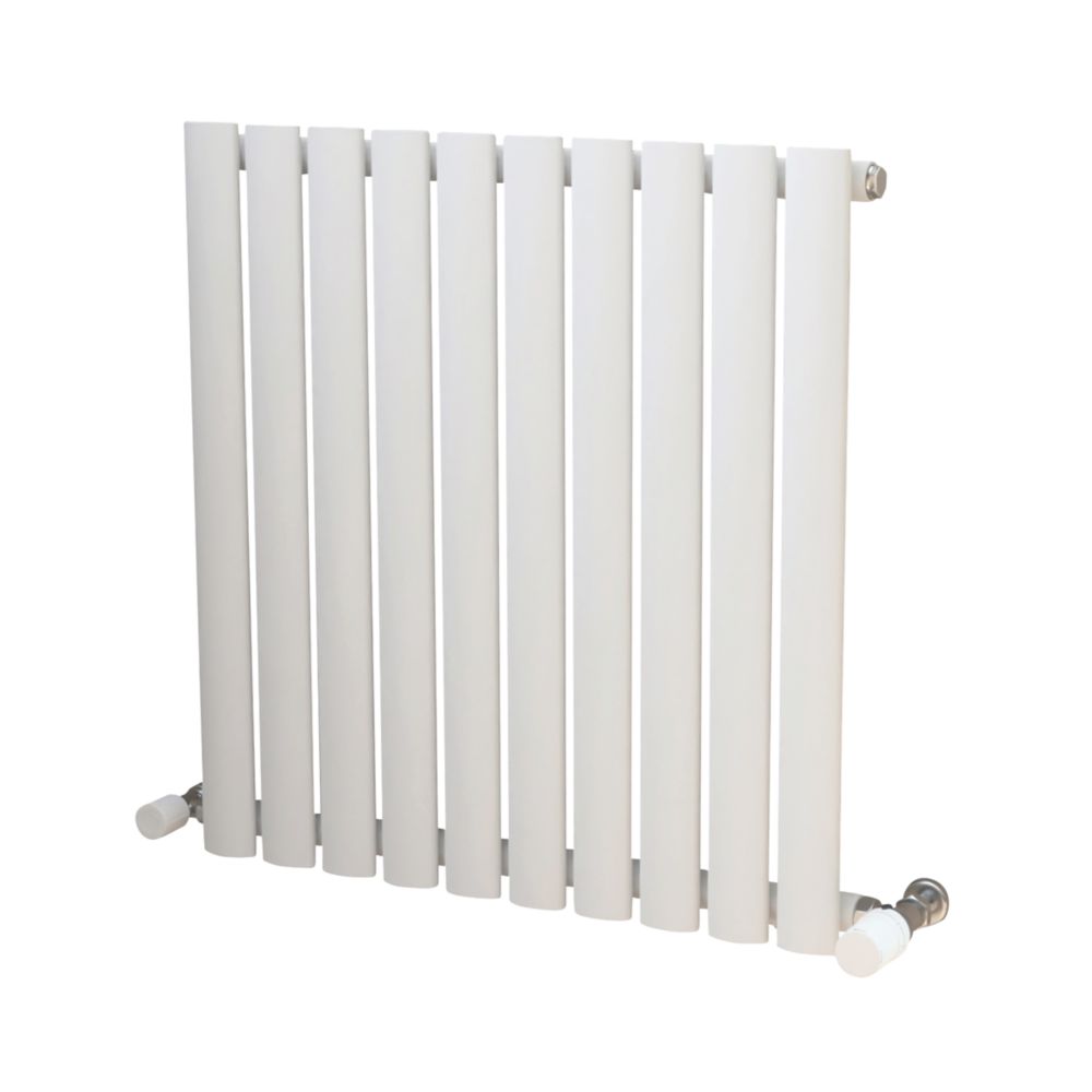 Ximax Fortuna 600mm x 584mm 1532BTU White Vertical Designer Radiator ...
