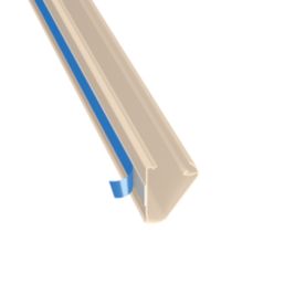 D-Line PVC Magnolia TV Cable Cover 60mm x 15mm x 1m - Screwfix