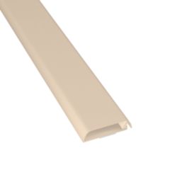 D-Line PVC Magnolia TV Cable Cover 60mm x 15mm x 1m - Screwfix