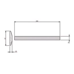 ETAL Enzo Radiator Pipe Covers and Collars Set White 16mm x 200mm 4 ...