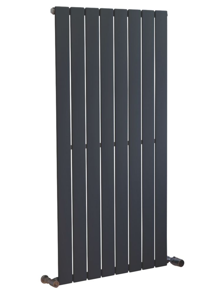 Ximax 1200mm x 595mm 2662BTU Anthracite Vertical Designer Radiator ...