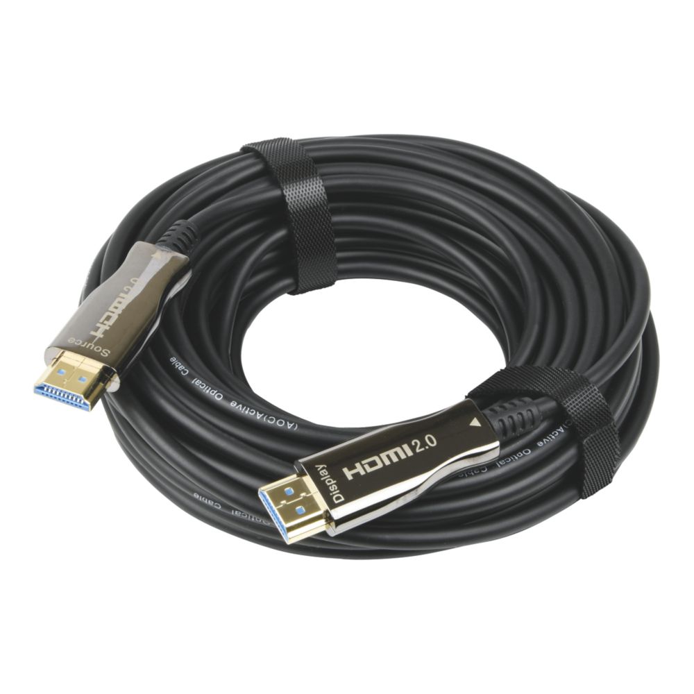 Labgear HDMI Fibre Optic Lead 10m - Screwfix