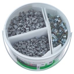 Schneider Electric Cable Clips Trade Tub 1 - 2.5mm² 1000 Pieces - Screwfix
