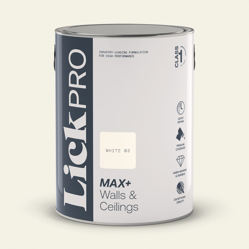 White 03 White Emulsion Paints | Interior Paints | Screwfix.com