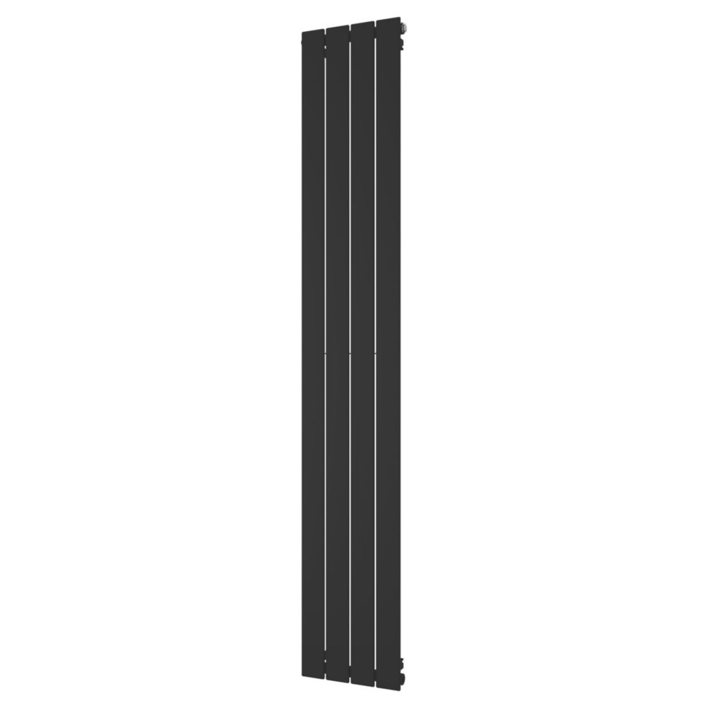 Ximax Oceanus 1800mm x 295mm 1949BTU Black Vertical Designer Radiator ...