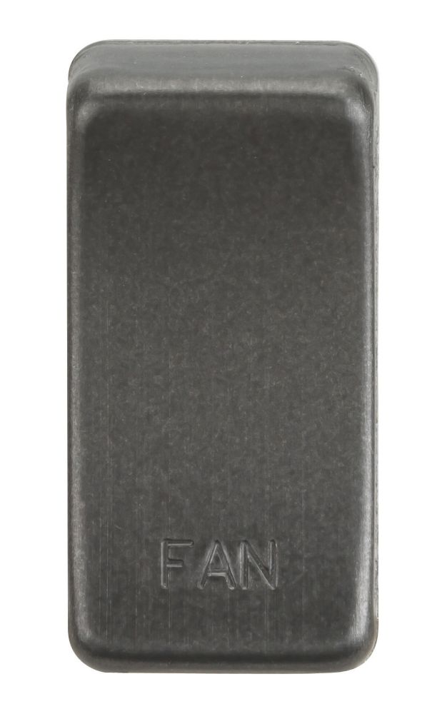 Knightsbridge 'FAN' Switch Cover Smoked Bronze - Screwfix
