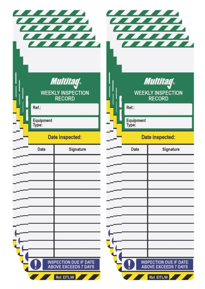 Scafftag Multitag Inserts 10 Pack - Screwfix