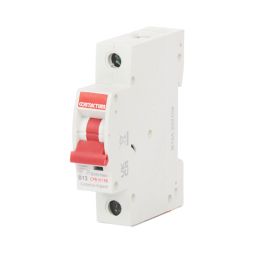 Contactum Defender 13A SP B Curve MCB - Screwfix