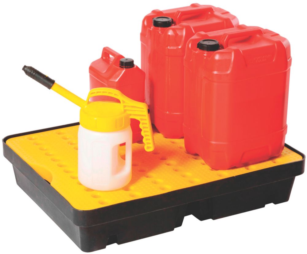 Lubetech Prestige 40Ltr Spill Tray & Grate 800mm x 600mm x 155mm - Screwfix