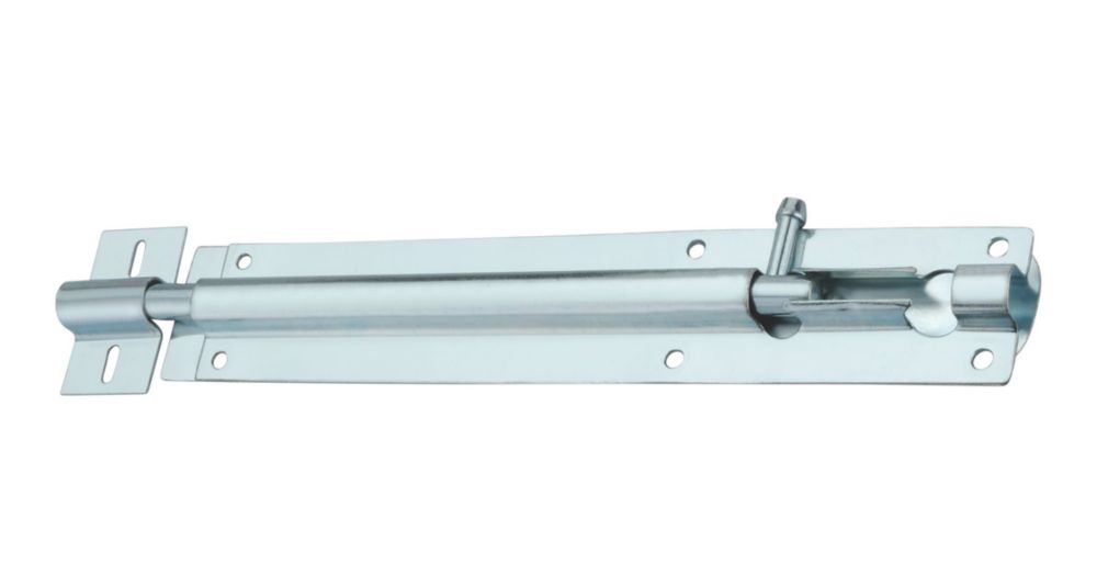 Smith & Locke Adjustable Barrel Gate Bolt Silver 250mm - Screwfix