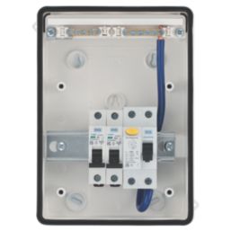 British General Fortress 5-Module 2-Way Populated Garage Consumer Unit ...