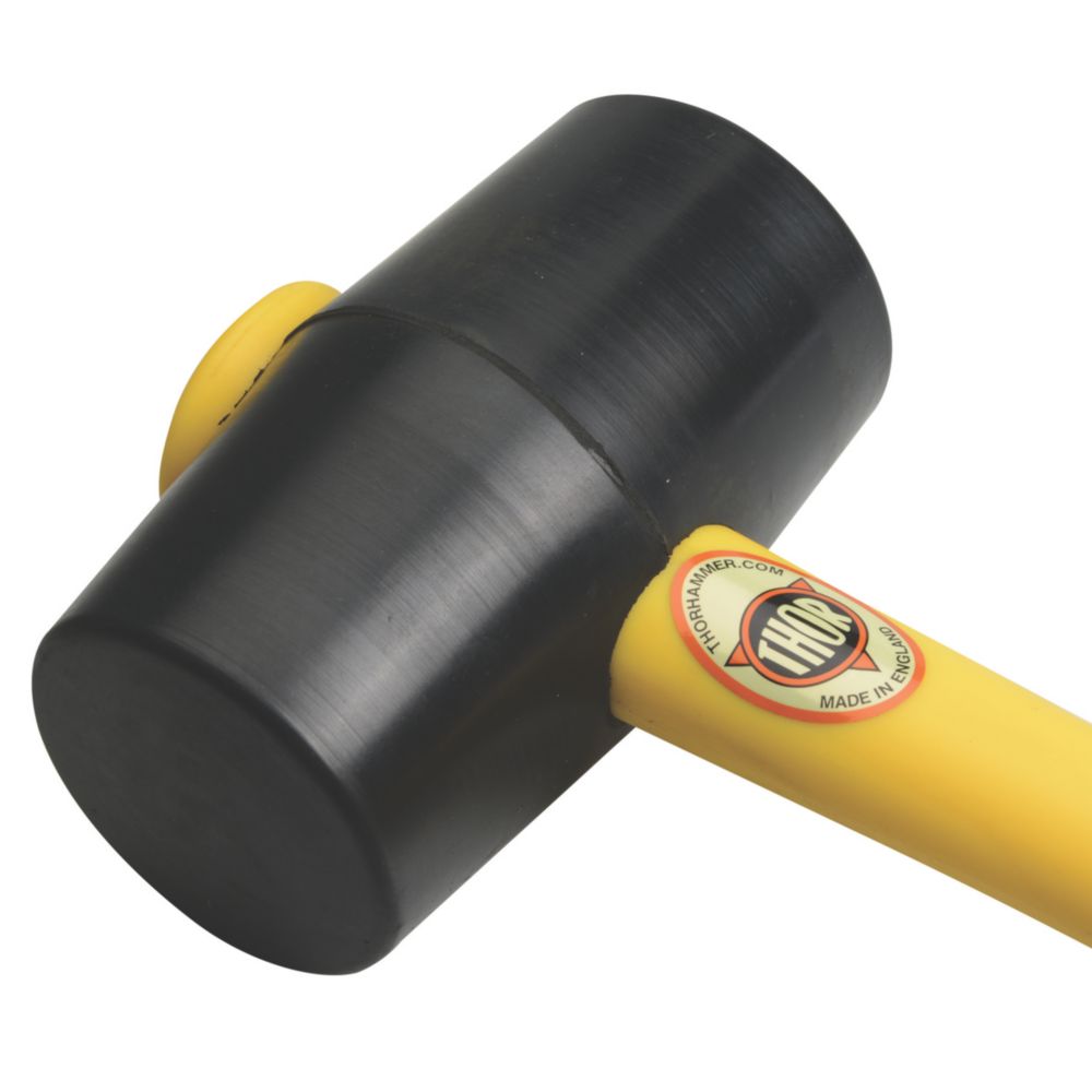 Thor 954FG Black Rubber Mallet 1 3 4lb 0.75kg
