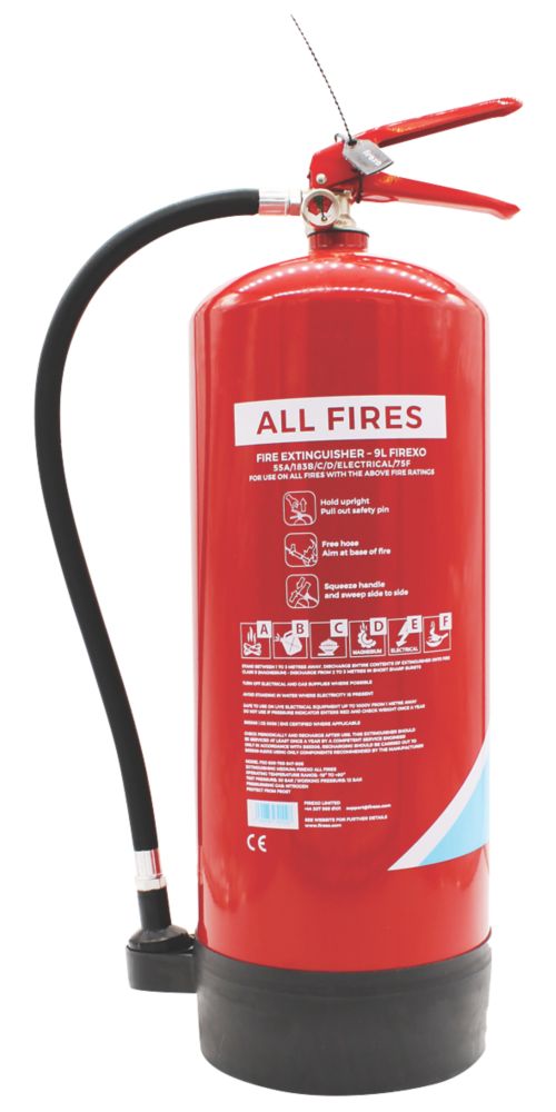 Firexo All Fires Fire Extinguisher 9Ltr - Screwfix