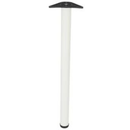 Rothley Worktop Leg Matt White 870-895mm - Screwfix