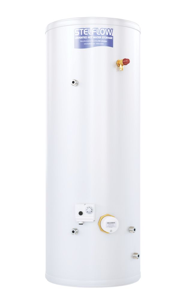 RM Cylinders Stelflow Indirect Unvented Cylinder 210Ltr - Screwfix