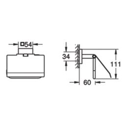 Grohe Start Cube Toilet Paper Holder with Cover Chrome - Screwfix