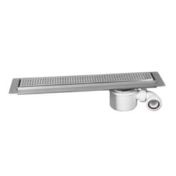 McAlpine CD600-SQ Channel Drain With Grid Brushed Stainless Steel 610mm ...