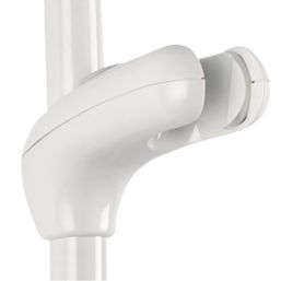 Mira Riser Rail Clamp Bracket White 120mm - Screwfix