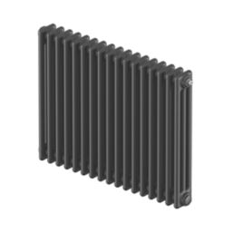 Acova 600mm x 812mm 3532BTU Anthracite Horizontal 3 Column Radiator ...