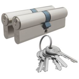 Smith & Locke 1 Star 6-Pin Euro Double Cylinder Locks 45-45 (90mm ...