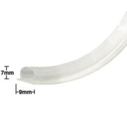 Stormguard Self-Adhesive Weatherstrip Translucent 6m - Screwfix