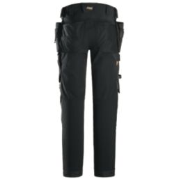 Snickers 6275 Shell Stretch Trousers Black 33" W 32" L - Screwfix