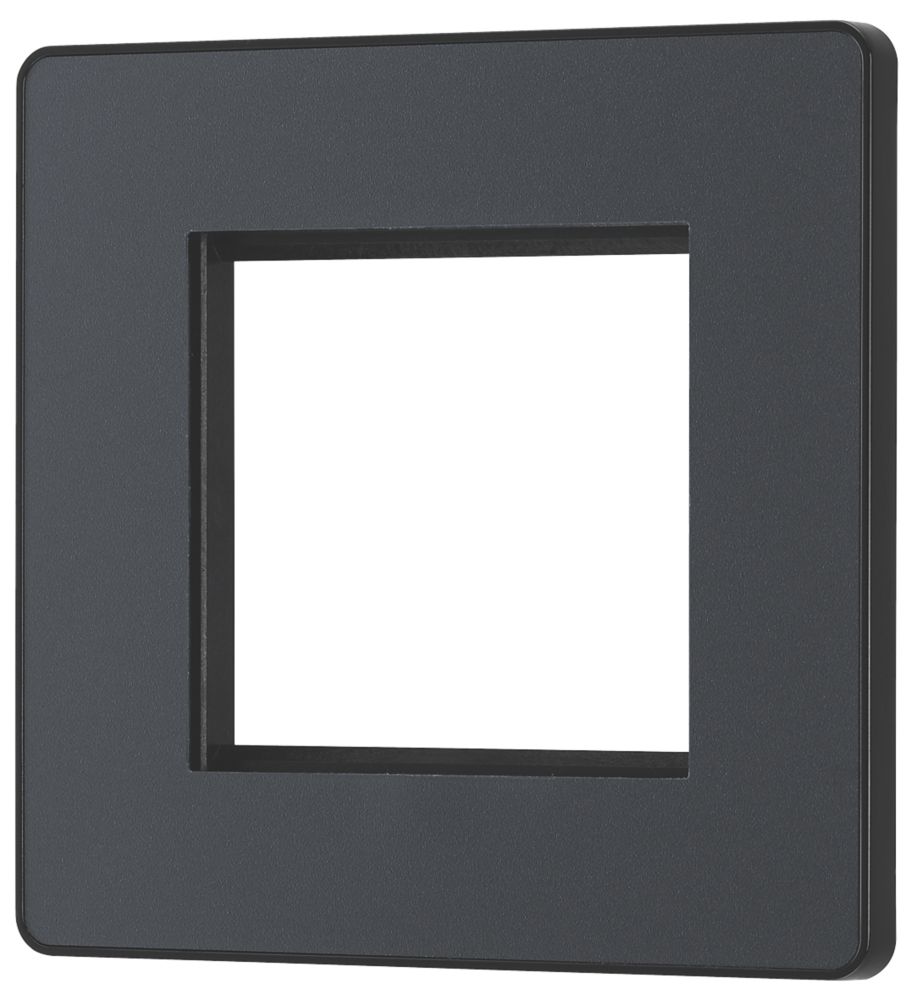 British General Evolve 2-Module Modular Faceplate Grey - Screwfix