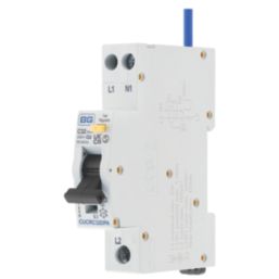 British General 32A 30mA Type A DP C Curve Bidirectional RCBO Double Pole - Screwfix
