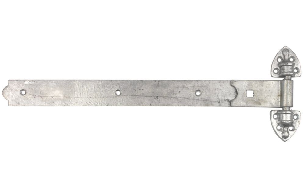 GateMate Matt Silver Straight Heavy Reversible Hinges 180mm x 24" x ...