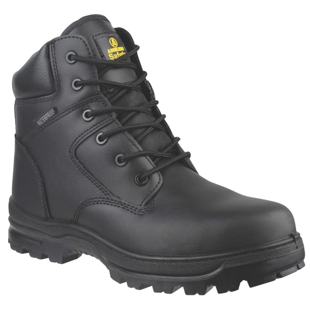 Amblers FS006C Size 6 Black Waterproof Safety Boots - Screwfix