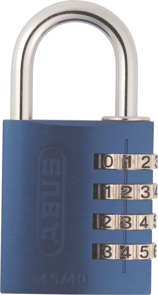 Abus MyCode Combination Padlock Blue 41mm - Screwfix