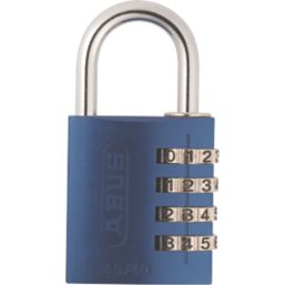 Abus MyCode Combination Padlock Blue 41mm - Screwfix
