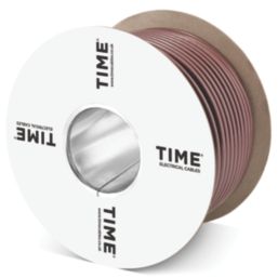 Time GT100 Brown 1-Core Round Coaxial Cable 50m Drum - Screwfix
