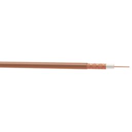 Time GT100 Brown 1-Core Round Coaxial Cable 50m Drum - Screwfix