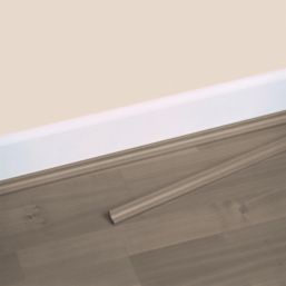 Unika Dark Grey Oak MDF Flooring Scotia 2400mm 10 Pack - Screwfix