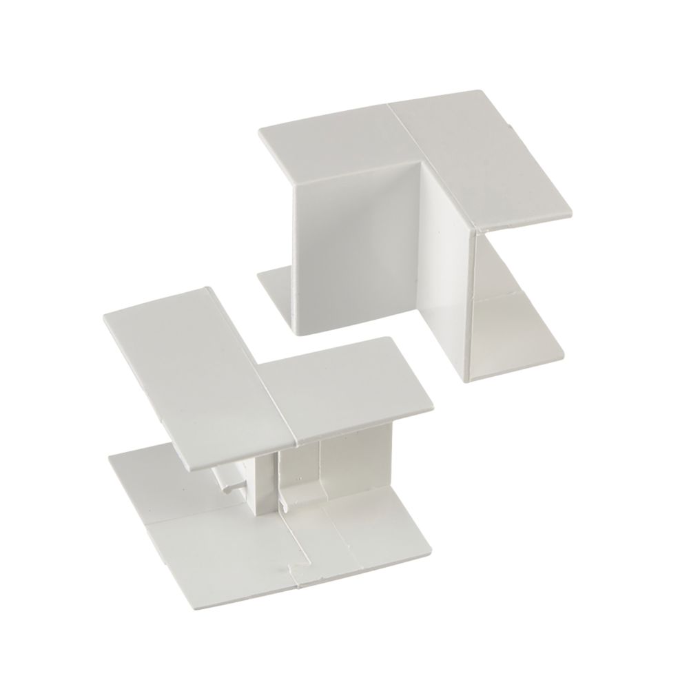Deta TTE Internal Trunking Angles 38mm x 25mm 2 Pack - Screwfix