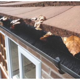 FloPlast Gutter Brushes Black 105mm x 4m 3 Pack - Screwfix
