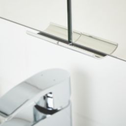 Imandra Bathroom Mirror Cabinet White Gloss 800mm x 150mm x 900mm ...