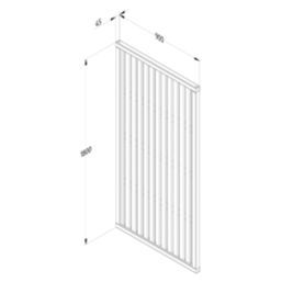 Forest Trellis Garden Screen 3' x 6' 5 Pack - Screwfix