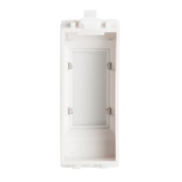 Contactum 1-Module Grid Blanking Plate Polished Chrome - Screwfix