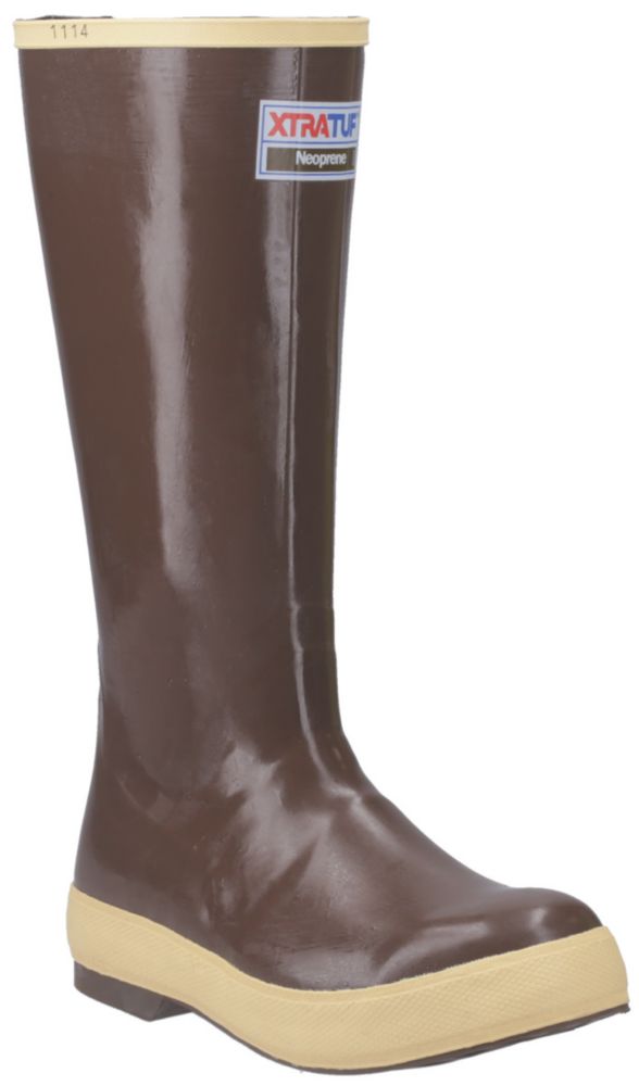 Xtratuf Legacy 15" Plain Toe Size 6 Brown Non Safety Wellies - Screwfix