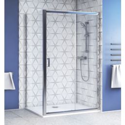 Aqualux Shine 6 Thermostatic Mixer Shower & Enclosure with Tray 1200mm ...