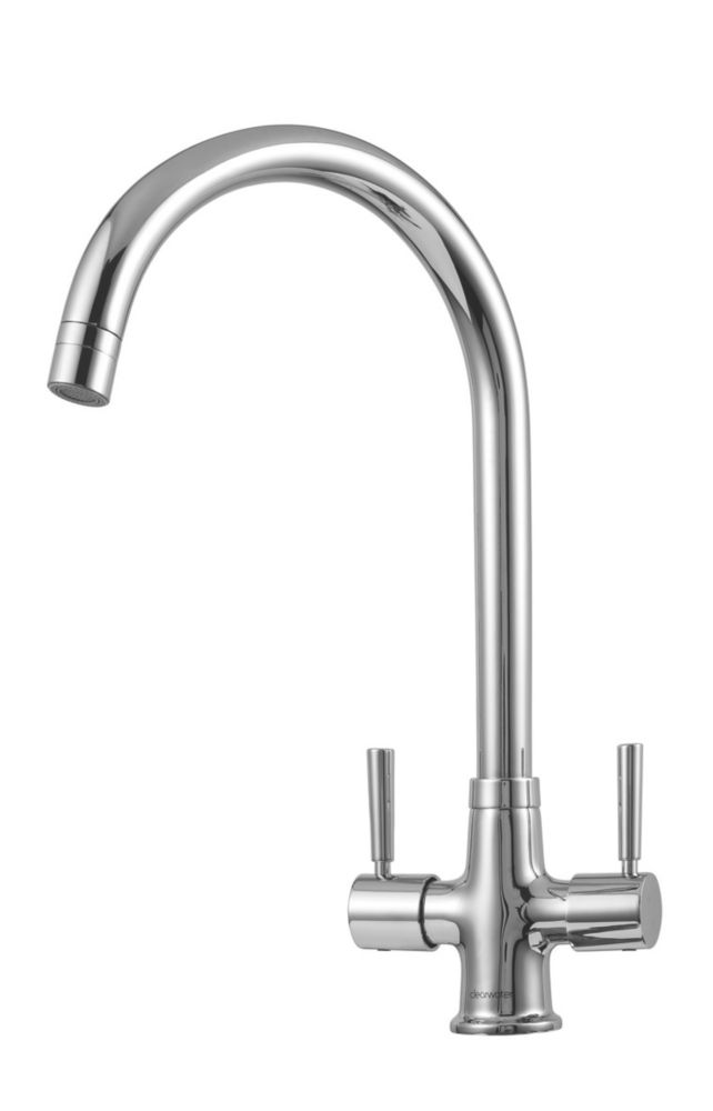 Clearwater Davina Dual-Lever Monobloc Tap Chrome - Screwfix
