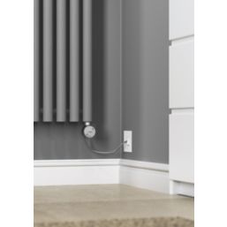 Terma Rolo-Room-E 800W Electric Radiator 1800mm x 370mm Salt / Pepper ...