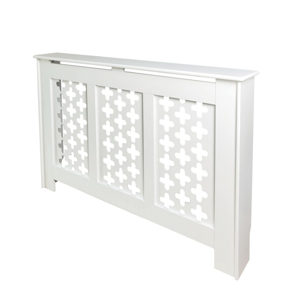 Victorian Radiator Cover White 1420mm x 210mm x 918mm - Screwfix