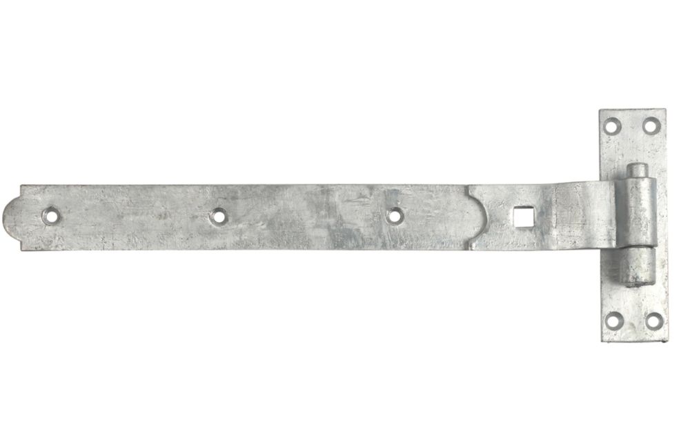 GateMate Matt Silver Cranked Band & Hook on Plate 164mm x 18" x 450mm 2 ...