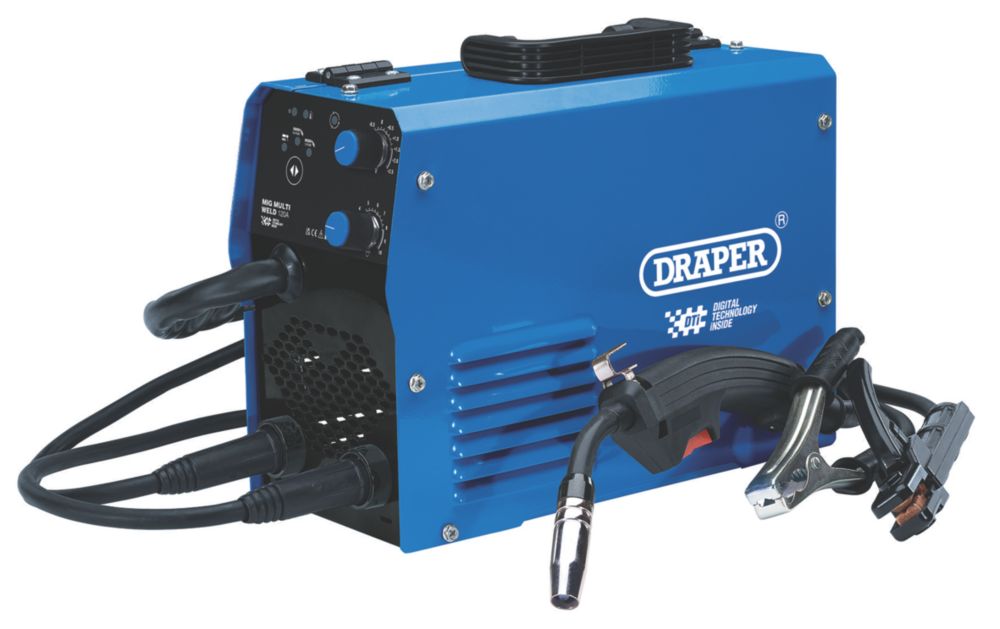 Draper 70049 120A Gasless MIG Inverter Welder 230V - Screwfix